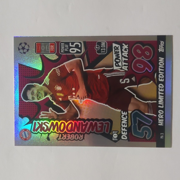 Topps | Other | Robert Lewandowski Hero Limited Edition Card | Poshmark